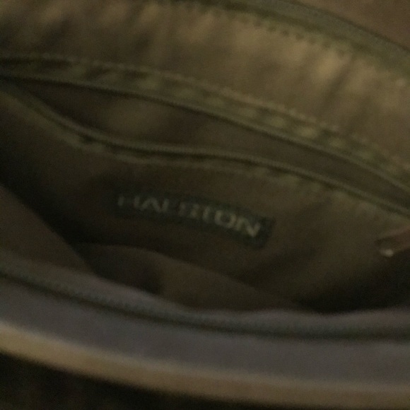 H by Halston | Bags | Halston Designer Brown Leather Crossbody Tote Bag ...